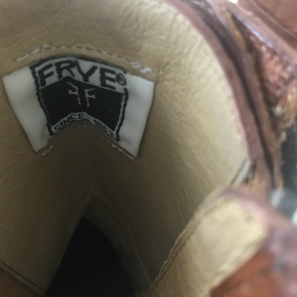 Frye | Shoes | Veronica Tanker Boots Beautiful Cognac Color | Poshmark